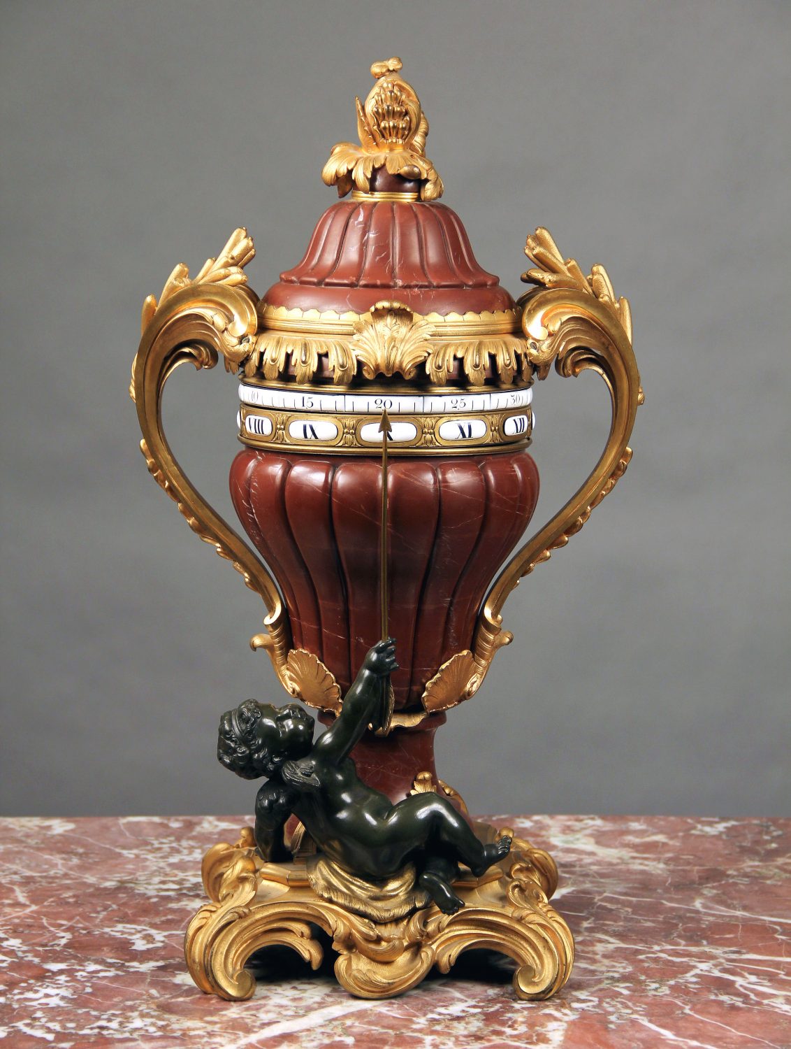 A Lovely Late 19th Century Gilt and Patinated Bronze Mounted Rouge ...