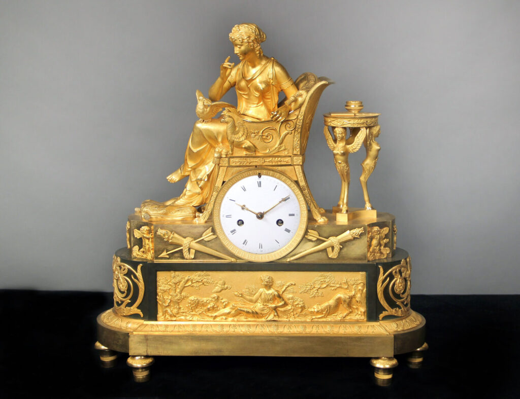 A Fantastic Early 19th Century Empire Style Gilt and Patinated Bronze ...