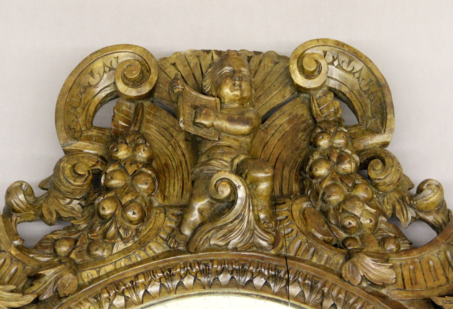 A Fine Mid 19th Century Hand Carved Gothic Style Oak Wood Mirror ...